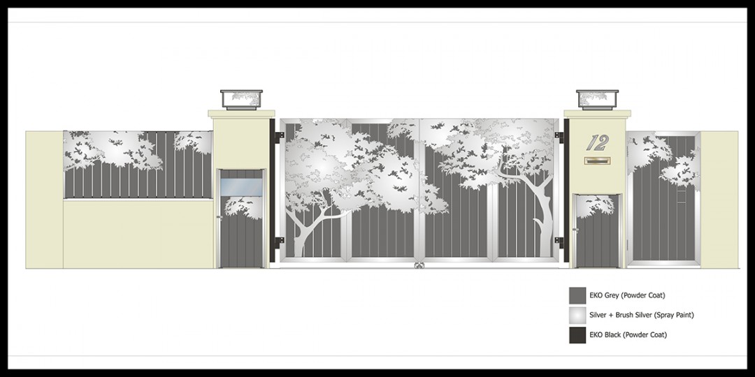 Angsana II (Refuse Chamber) | CSA Aluminium Folding Autogate and Fence