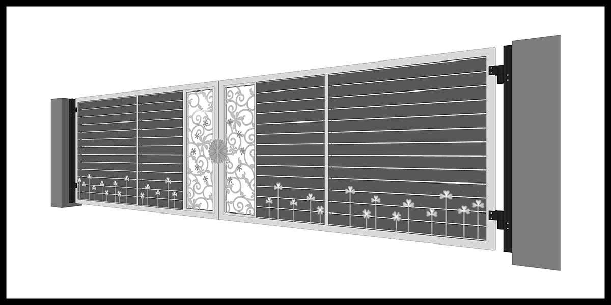 Clover II | CSA Aluminium Folding Autogate and Fence
